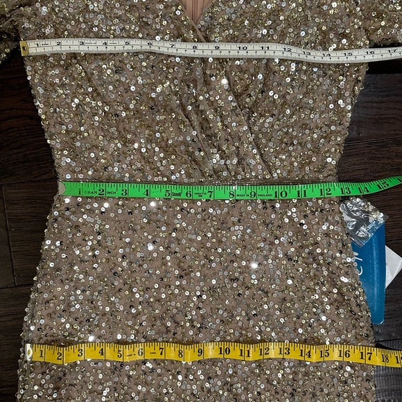 Mac Duggal | Dresses | Mac Duggal 55 Nwt Puff Shoulder Sequined ...